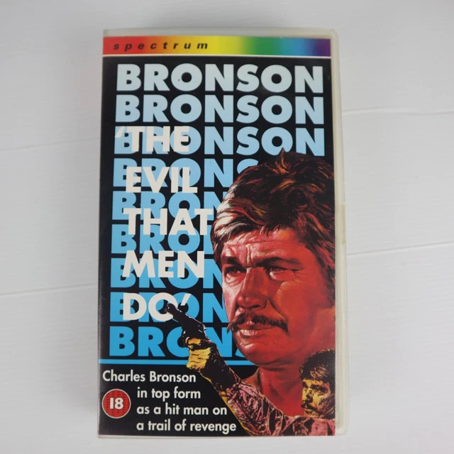THE EVIL THAT Men Do (1984) PAL VHS Video, Charles Bronson, Jose Ferrer ...