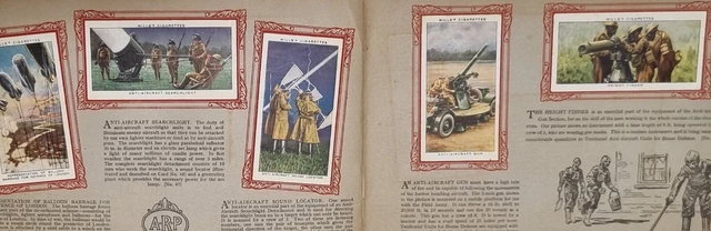 RARE WW2 JOHN Player ARP Cigarette card set 50/50 inc; Album EUR 18,10 ...