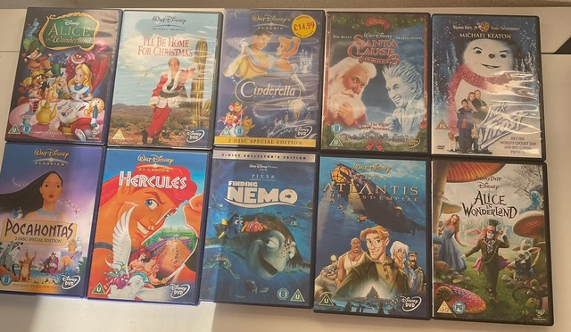 X10 WALT DISNEY DVDs Classics, Pixar, Warner Bros, Mixed Job Lot £7.99 ...