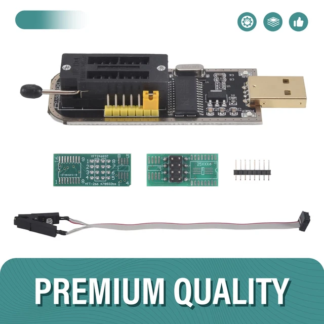 CH341A 24 25 Serie EEPROM Flash BIOS USB Programmiermodul + SOIC8 SOP8 ...