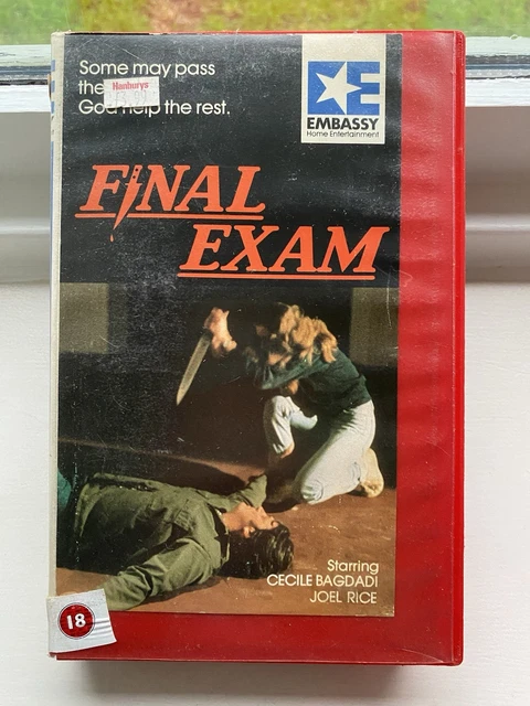 FINAL EXAM PRE Cert Ex Rental VHS Embassy Release Small Box £42.30 ...