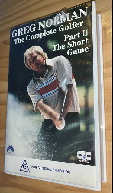 VHS GREG NORMAN Complete Golfer Part II Short Game Shark 1988 Edu DIY ...