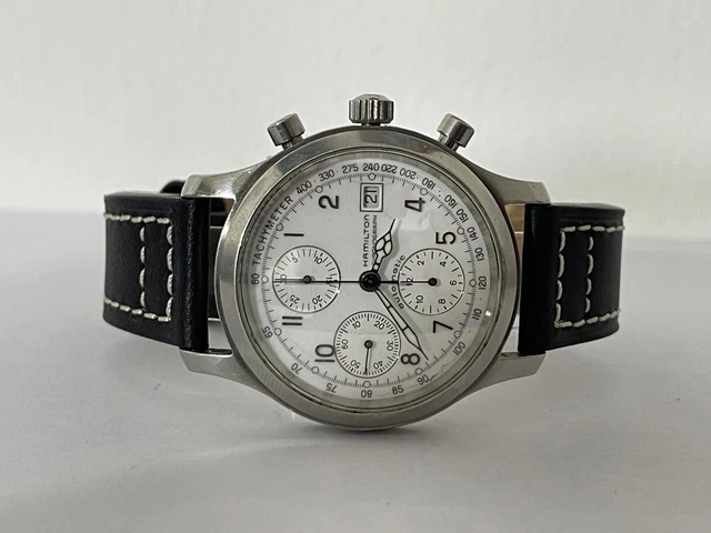 HAMILTON CHRONOGRAPH AUTOMATICO VINTAGE SWISS MADE ANNI 90 TOP RARE ref ...