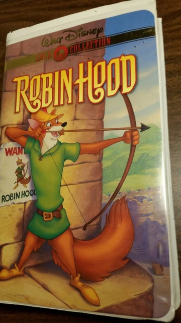DISNEY'S ANIMATED ROBIN Hood (VHS) - Gold Collection with Proof of ...