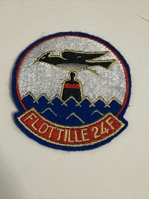PATCH ÉCUSSON MARINE Feutrine aéronavale Flottille 24F EUR 9,99 ...