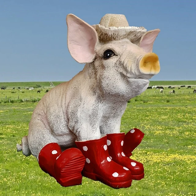 Schwein Mit Gummistiefel