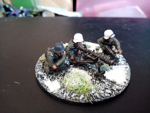 WW2 BOLT ACTION/CHAIN of Command German Winter Heer MMG Team x 3 No.1 £ ...