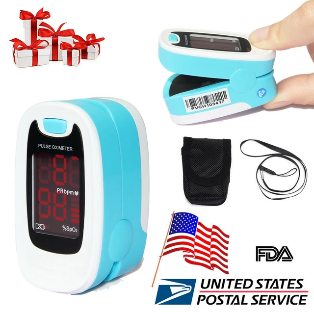 CONTEC CMS50M LCD Oximeter Pulse Finger Tip Monitor Blood Oxygen SpO2 ...