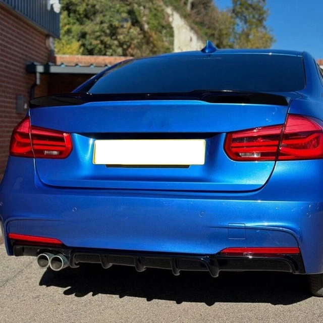 GLOSS BLACK FOR Bmw 3 Series F30 F31 Rear Bumper Diffuser M Performance ...