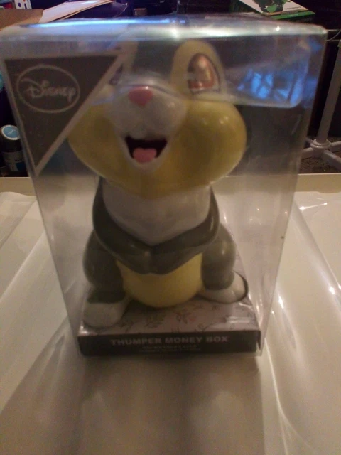 PRIMARK DISNEY BAMBI THUMPER RABBIT MONEY BOX Bunny Gift BNIB RARE £15. ...