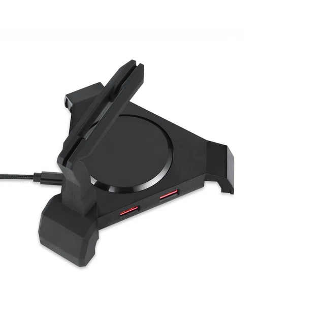 CABLE HOLDER 4 Port LED Backlit Cable Management PC Cord Clip £44.10 ...