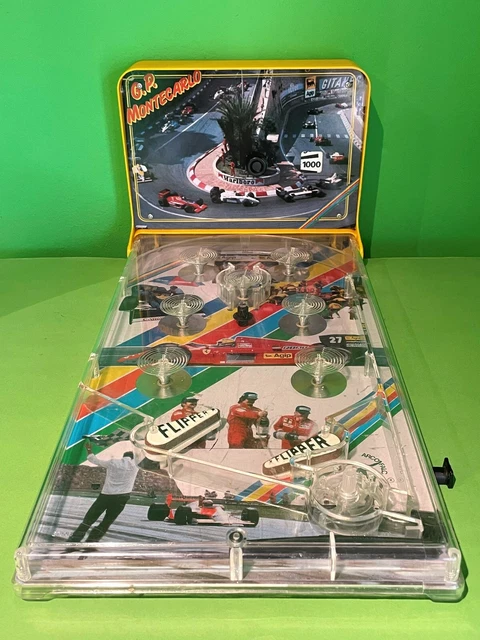 TABLE ÉLECTRIQUE ARCOFALC FLIPPER Marlboro GRAND PRIX flipper GP MC Toy ...