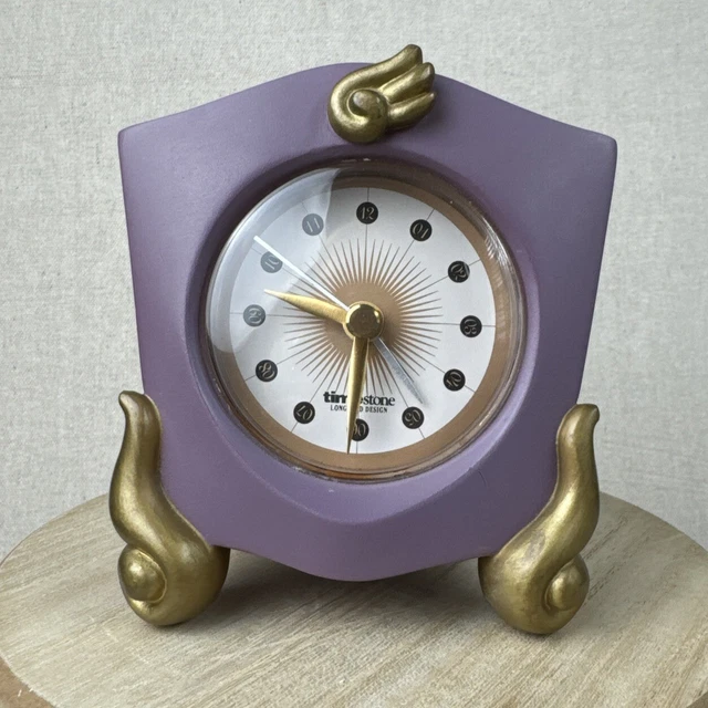 POSTMODERN 80S VINTAGE Memphis pop art Nightstand Purple clock NOT ...