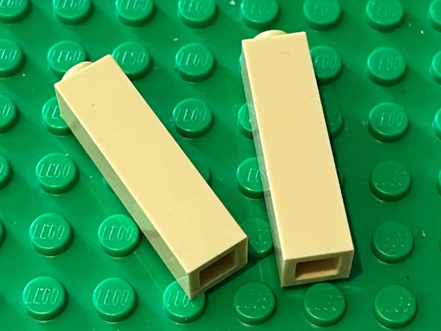 2 X LEGO Tan LEGO Brick Brique 1x1x3 ref 14716 / Set 75968 76183 75326 ...