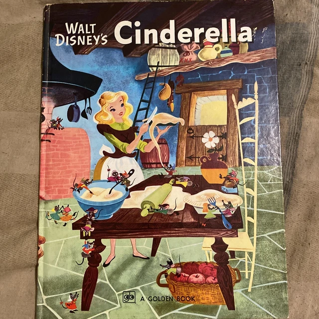 CINDERELLA WALT DISNEY Little Golden Book 1978 Vintage Children's Story ...