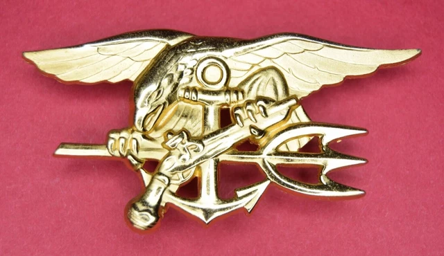 AUTHENTIC 1970'S 80'S Us Navy Seal Gold Trident Badge Pin Late/Post ...