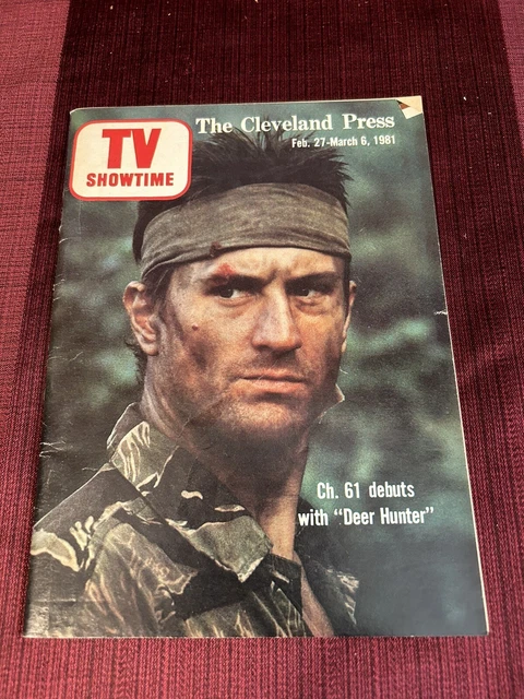 VINTAGE TV SHOWTIME Guide Magazine Feb. 27 1981. Robert Deniro. The ...