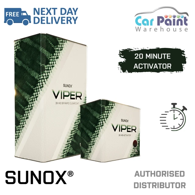 SUNOX® VIPER CLEAR Lacquer & Activator 7.5L Kit Very Fast Drying Speed ...