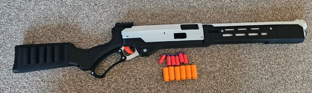 SHELLINGTON LABS 3D Printed lever Action Blaster Fits Short Nerf Darts ...