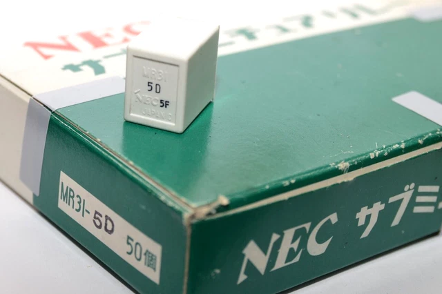 VINTAGE SUBMINIATUR-RELAIS V. NEC Japan Typ MR31-5D, 5 V Spule / 5 A, Relay, NOS EUR 28,80 ...