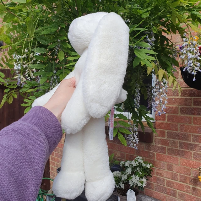 PRIMARK CARES WHITE Bunny Rabbit soft toy Plush Long Legs dangly floppy ...