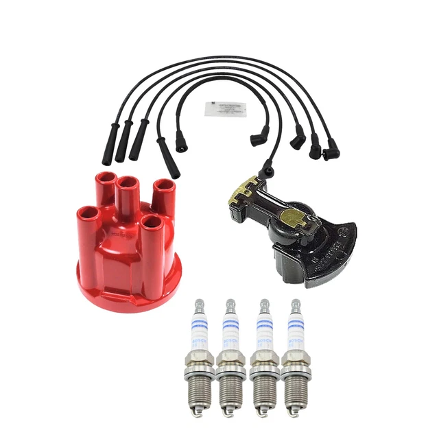 BOSCH DISTRIBUTOR CAP Rotor 4 Spark Plugs Denso Wires Kit for 900 2.0 ...