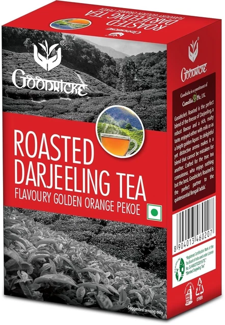 GOODRICKE ROASTED ORGANIC Darjeeling Tea 250gm, 100% Organic Whole Leaf ...