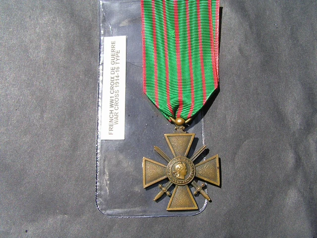 FRENCH GENUINE WW1, War Cross (Croix de Guerre) 1914-1916. $45.00 ...