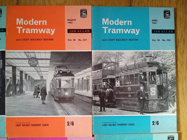MODERN TRAMWAY AND Light Railway Review Magazines x12 Full Year 1965 ...