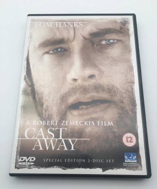 CAST AWAY (DVD, 2001, 2-Disc Set) Tom Hanks Survival Drama, Robert ...