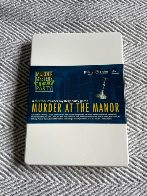MURDER AT THE Manor 6-14 Player Murder Mystery Flexi-Party Dinner Party ...