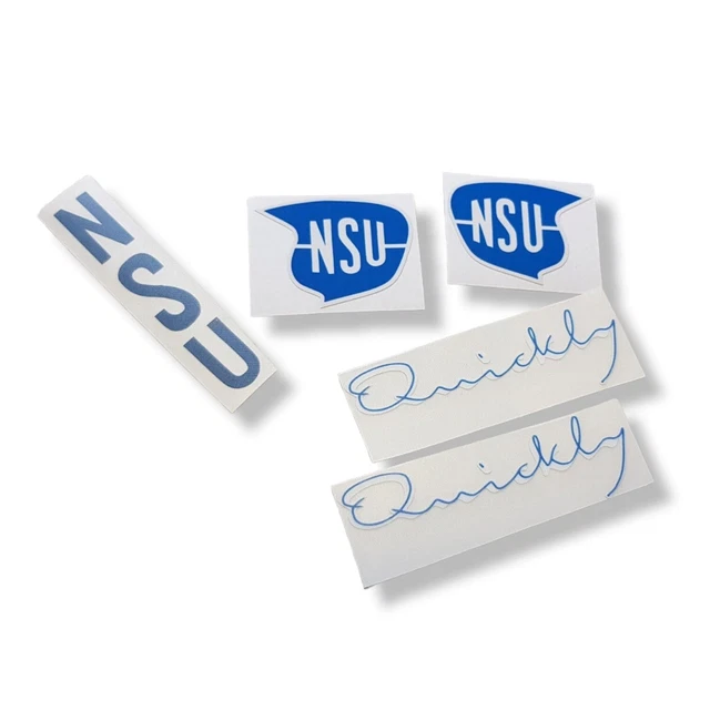 NSU QUICKLY N S Urquickly * Aufkleber SET * Sticker Logo Abziehbilder ...