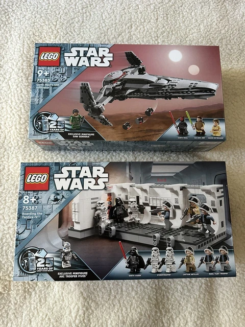 LEGO STAR WARS 25th Anniversary Sets 75383 75387 Darth Maul sith ...