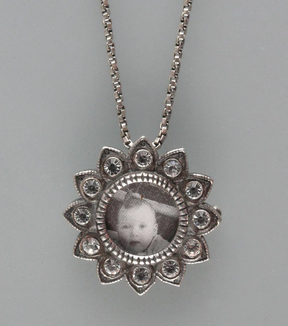 9901149 925ER ARGENT Pendentif avec Pierres Swarovski D2cm/L42cm EUR ...