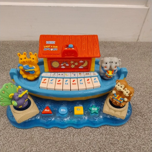 VTECH LITTLE SMART Land n Sea Jamboree Educational Music Lights Vintage ...