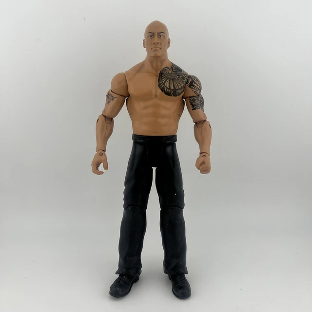 THE ROCK DWAYNE Johnson WWE Mattel Basic Signature Series Wrestling Figure WWF £4.00 - PicClick UK
