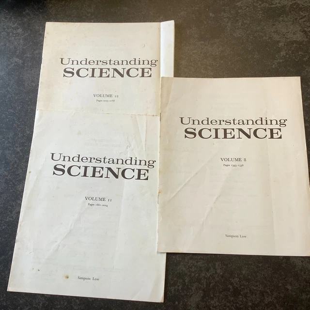 VINTAGE BRITISH1960'S Understanding Science Magazine 3x Index Volumes 8 ...