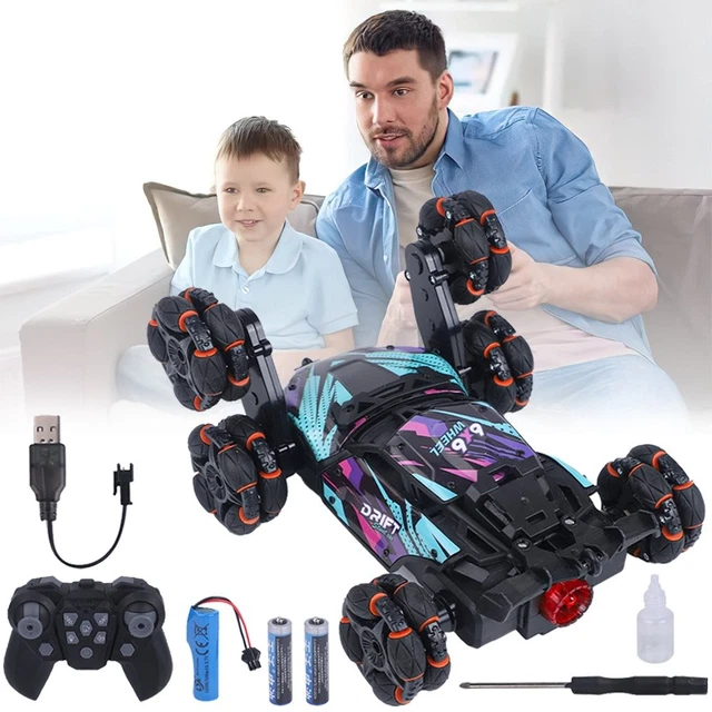 4WD RC STUNT Car 360°Double-Sided Rotating Off-Road Car Gift Remote ...