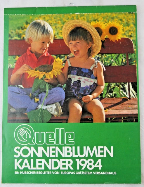 KALENDER 1984 GESCHENK 45. Geburtstag Jubiläum Hochzeitstag Quelle 70er ...