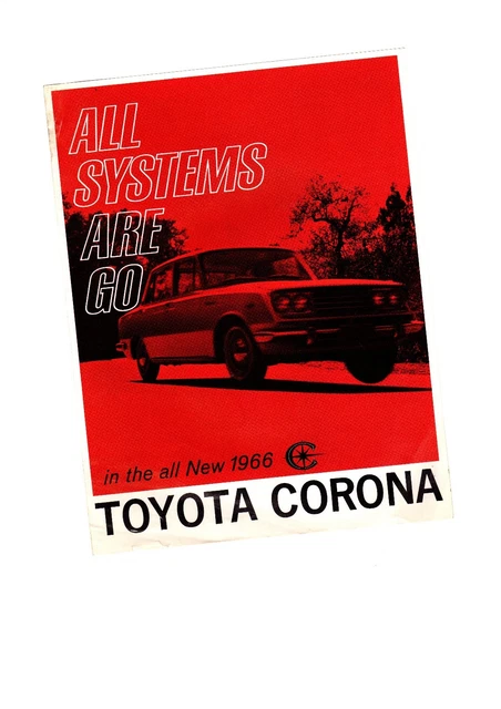 1966 TOYOTA CORONA Brochure / Catalog / Flyer / Pamphlet EUR 13,42 ...