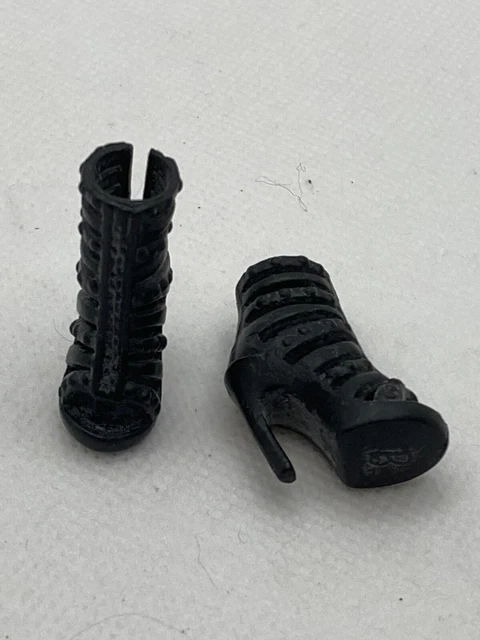 MATTEL BARBIE DOLL Model Muse Black Strappy High Heeled Sandals ...