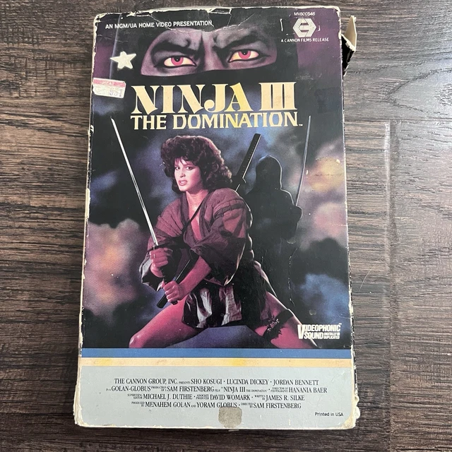 NINJA III 3 - The Domination. VHS Big Book Box. MGM/UA Rare Cannon Hi ...