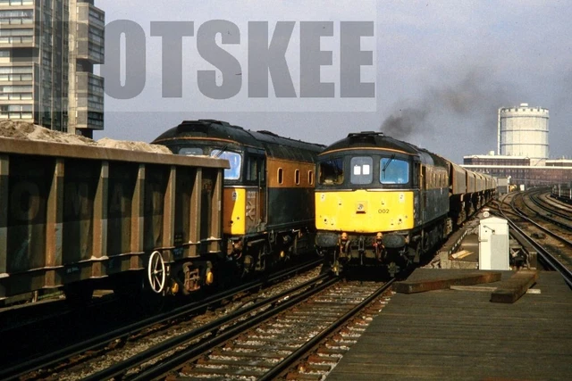 35MM SLIDE BR British Railways Diesel Loco Class 33 33002 1995 Orig £4. ...