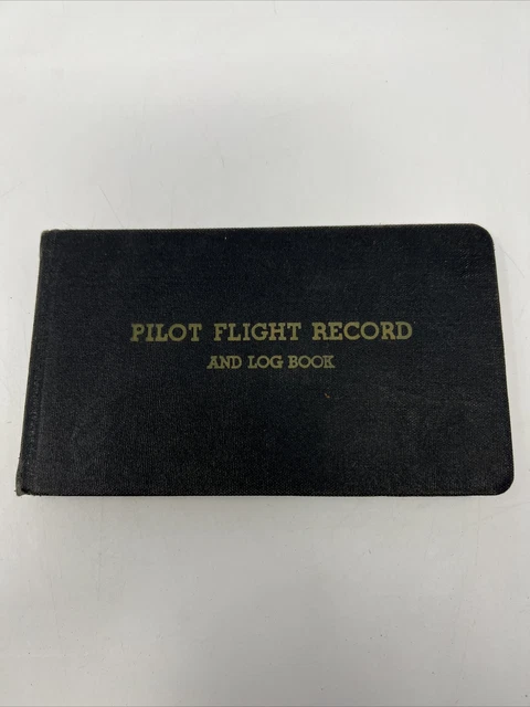 VINTAGE 1943 AERO Product Military Pilot Flight Record Log Book Type AP ...