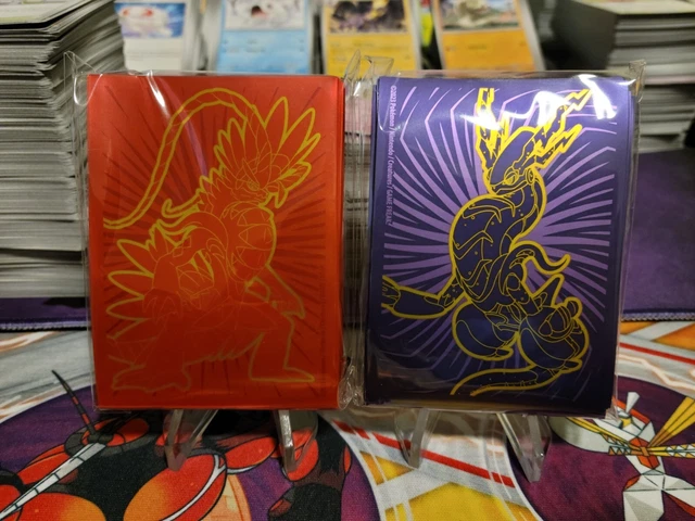 2023 POKEMON SCARLET and Violet Base Set ETB Card Sleeves Pk Of 65 x 2 ...