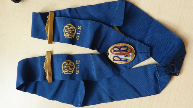 ROYAL ANTEDILUVIAN ORDER of Buffaloes Neck Badge/ Jewel Ribbon RAOB ...