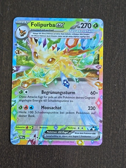 POKEMON - PRISMATISCHE Entwicklungen - Folipurba EX - 006/131 - deutsch ...