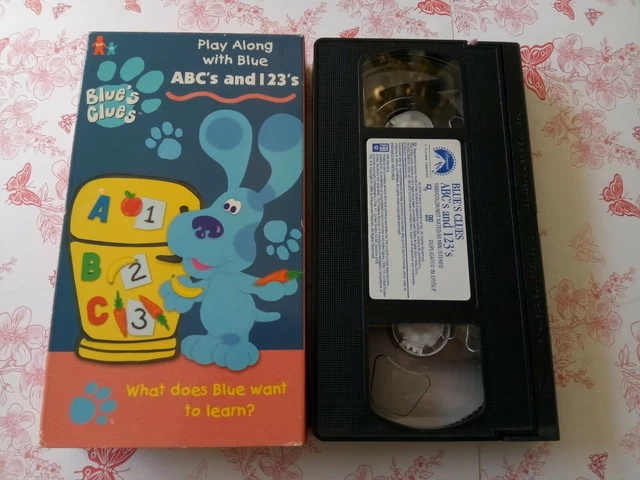 NICK JR. BLUE'S Clues - ABC's and 123's (VHS, 1999) VGC EUR 4,11 ...