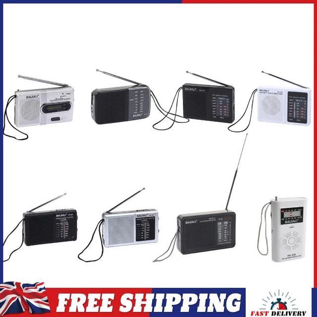 MINI AM/FM RADIO Rechargeable Full-wave Band Multifunctional Radios for ...