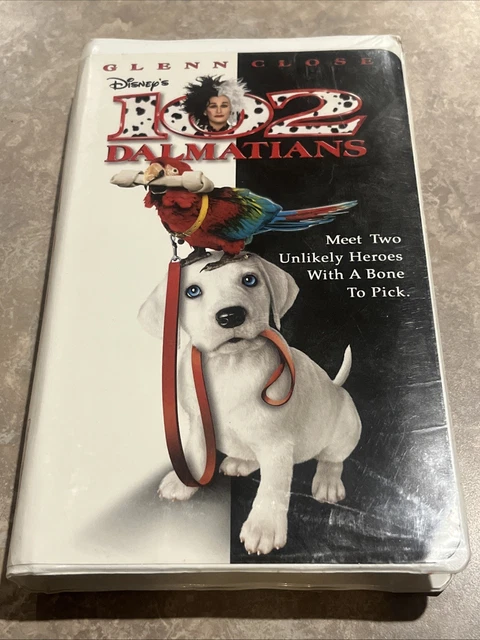 102 DALMATIANS VHS 2001 Disney Live Action Vintage Clamshell ***TESTED ...